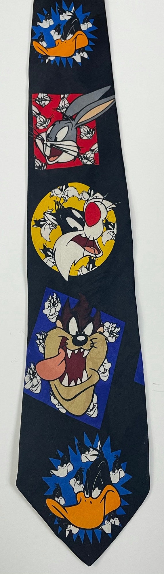 1994 Looney Tunes Cartoon Characters Tie, Vintage Loo… - Gem