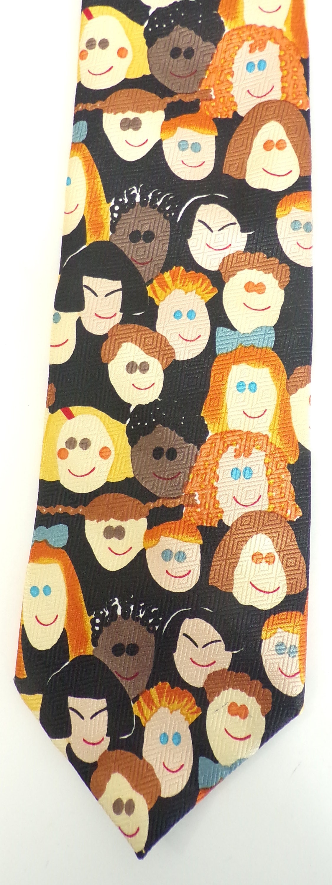 90s Beans Mcgee Happy Days Happy Faces Mens Tie, People Tie, Faces Tie ...