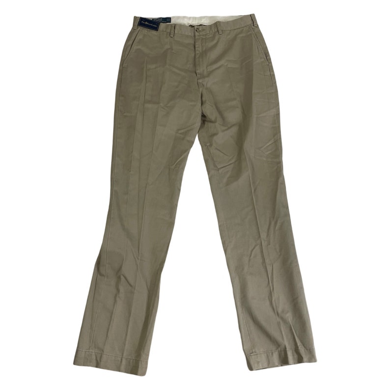 90s Polo Ralph Lauren Khaki Pants Mens Size 38tx36, Vintage Deadstock Ralph Lauren Mens Pants ...