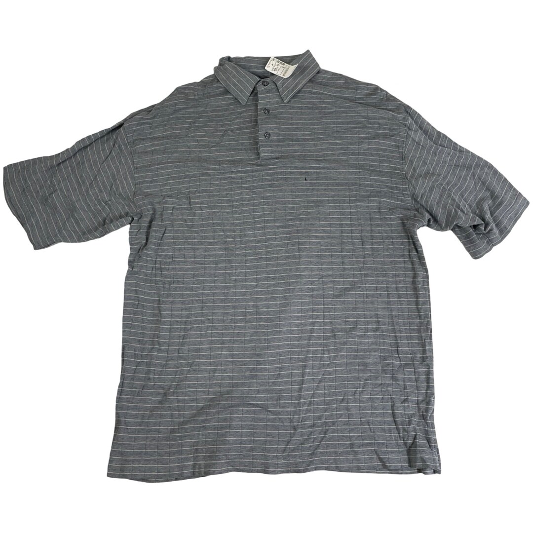 Vintage Jos A Bank Blue Striped Polo Mens Large, New Old Stock Jos A ...