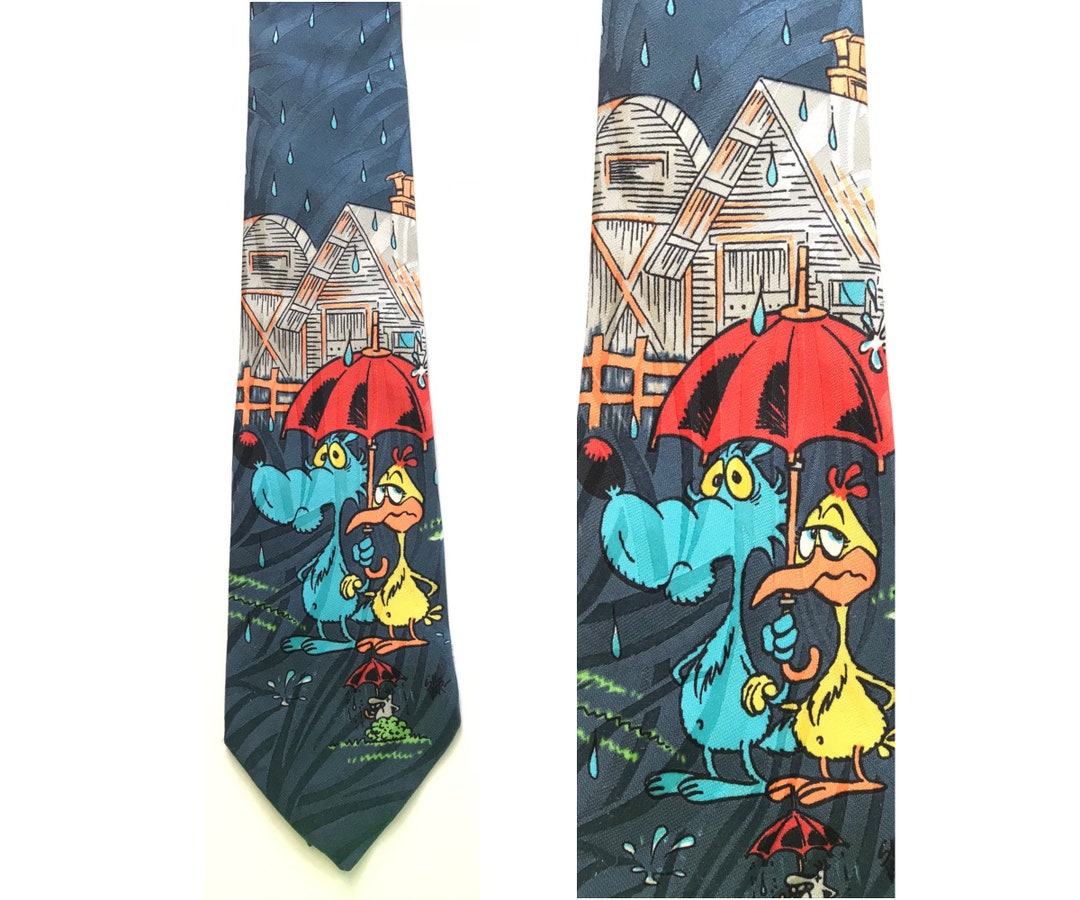 1993 Lupo Alberto Italian Comic Book Tie Rain Scene Cartoon - Etsy