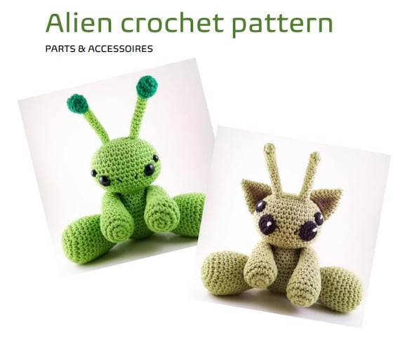 DETAILS ONLY Cute Alien Doll Crochet Pattern Kawaii Alien | Etsy
