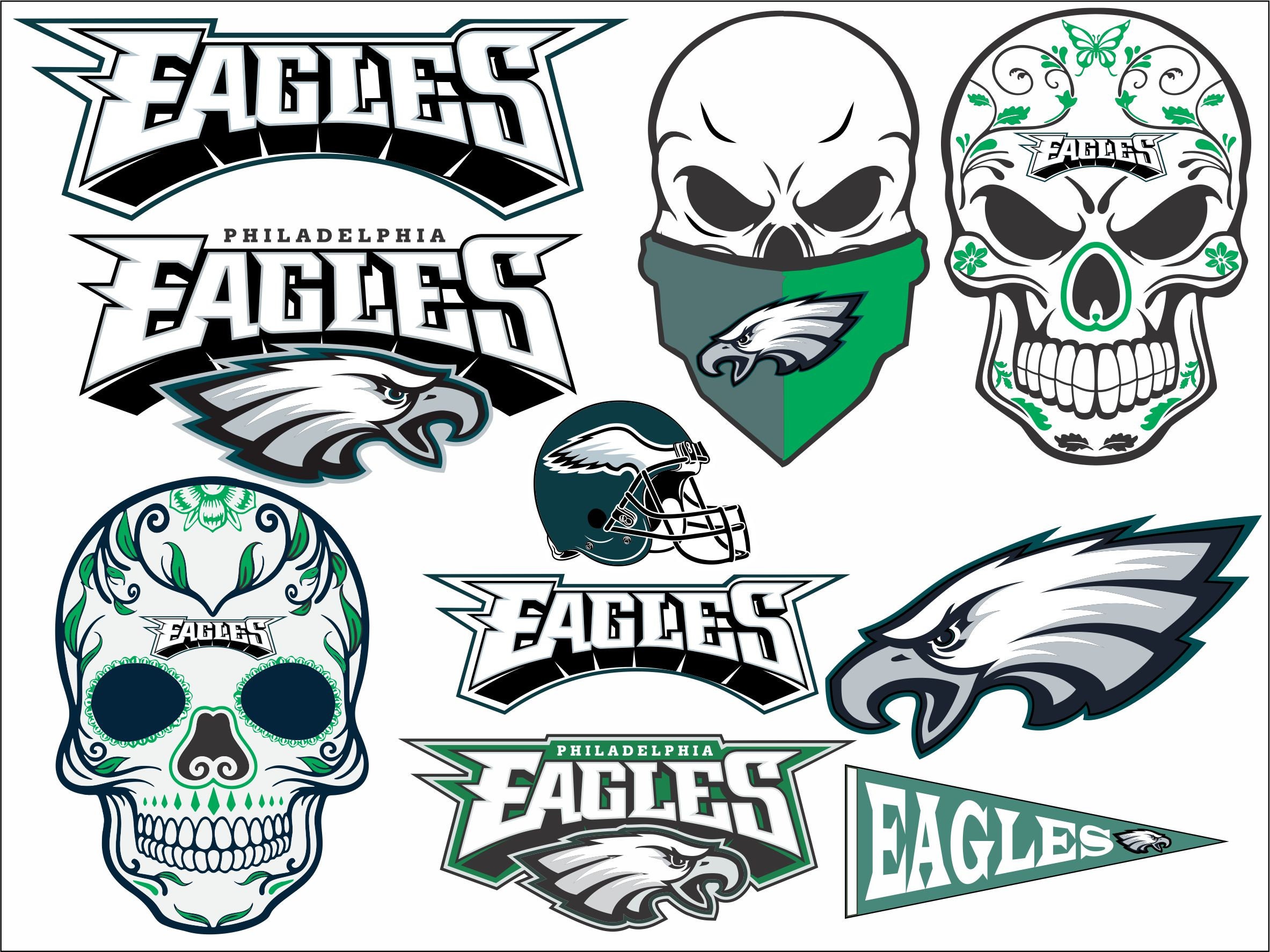 Philadelphia Eagles SVG Clipart Bunble Nfl Football Vector | Etsy Philadelphia Eagles SVG Clipart Bunble Nfl Football Vector | Etsy