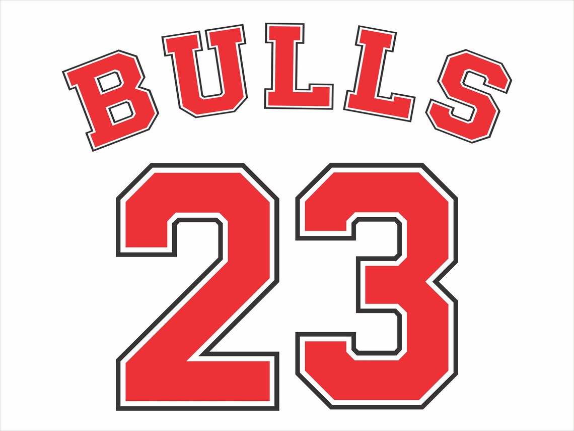 MICHAEL JORDAN SVG clipart 23 vector chicago bulls 23 | Etsy