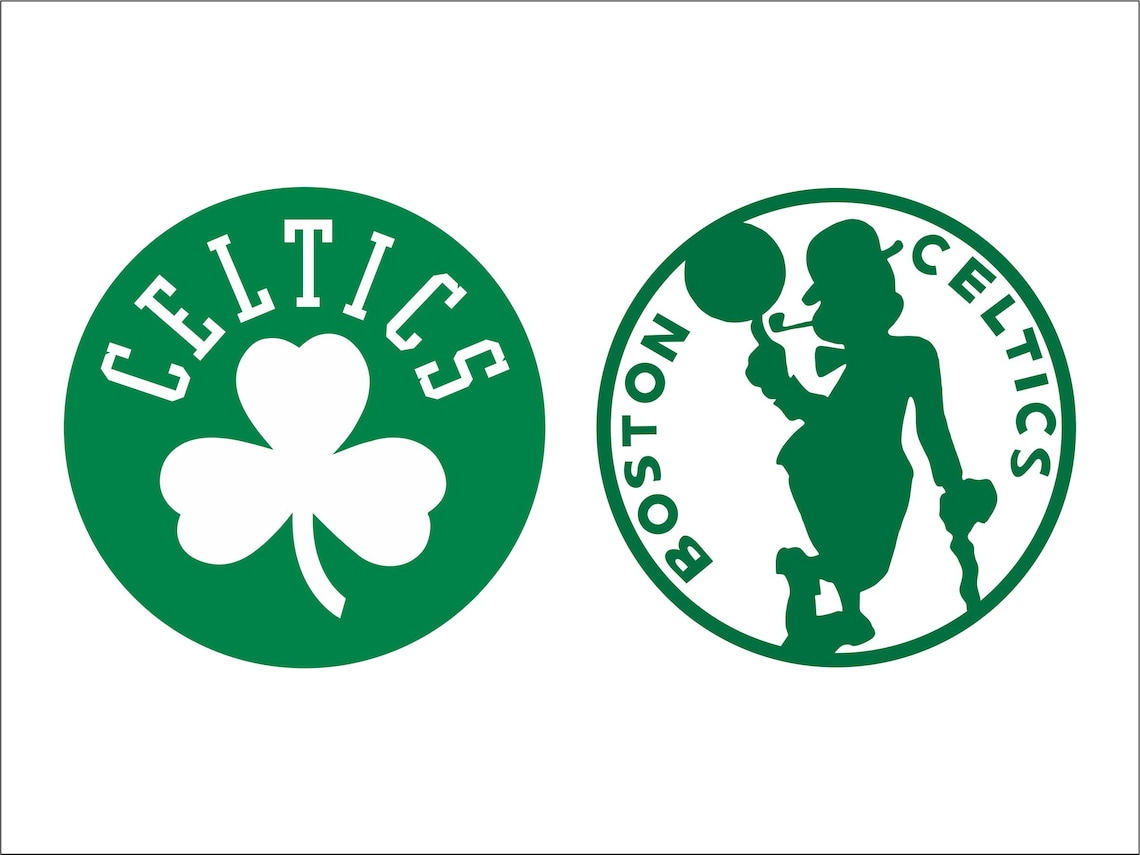 BOSTON CELTICS SVG nba basketball bundle clipart stencil | Etsy