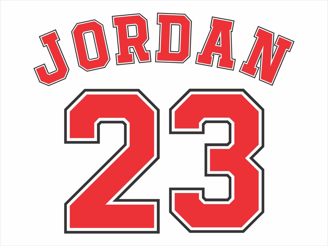 MICHAEL JORDAN SVG clipart 23 vector chicago bulls squad 23 | Etsy