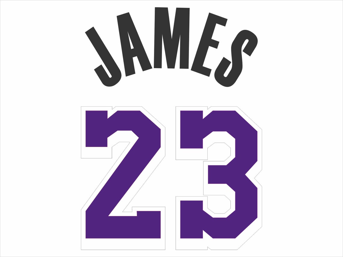 LEBRON JAMES SVG clipart star basketball 23 vector angeles | Etsy