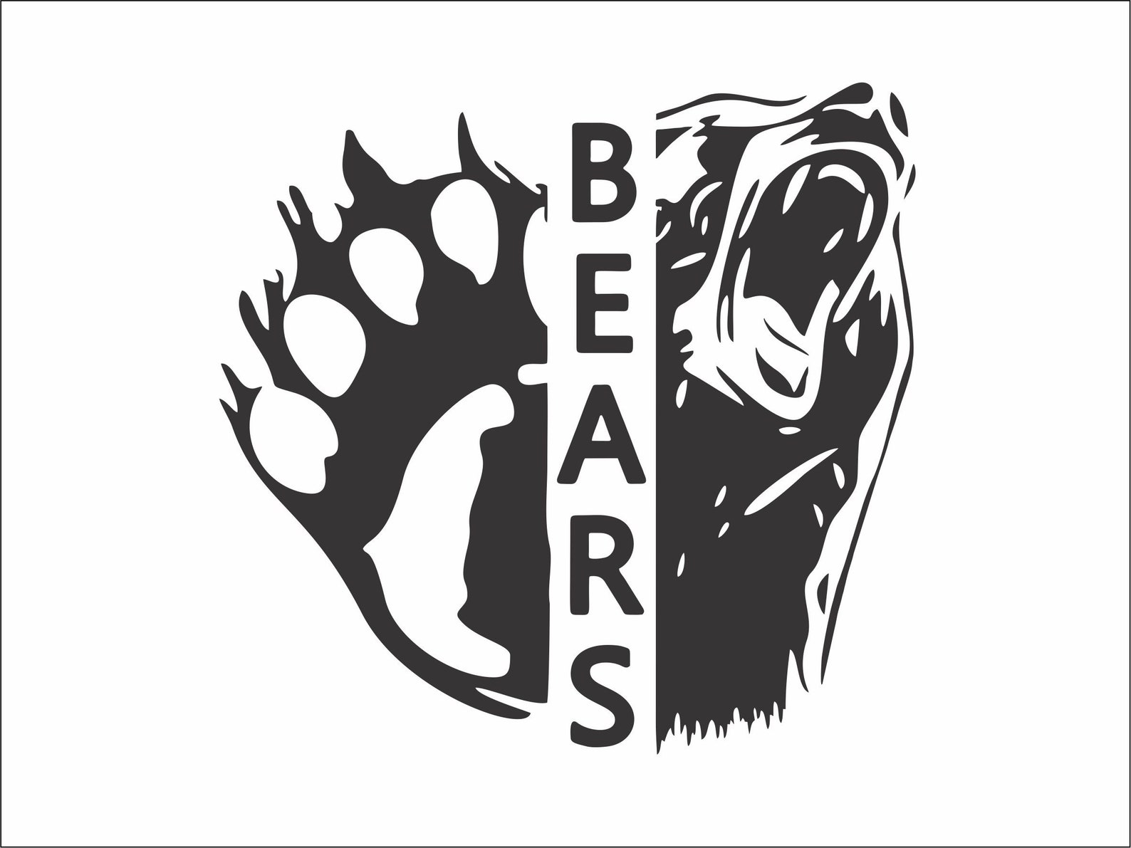 CHICAGO BEARS SVG nfl football bundle clipart stencil decals | Etsy