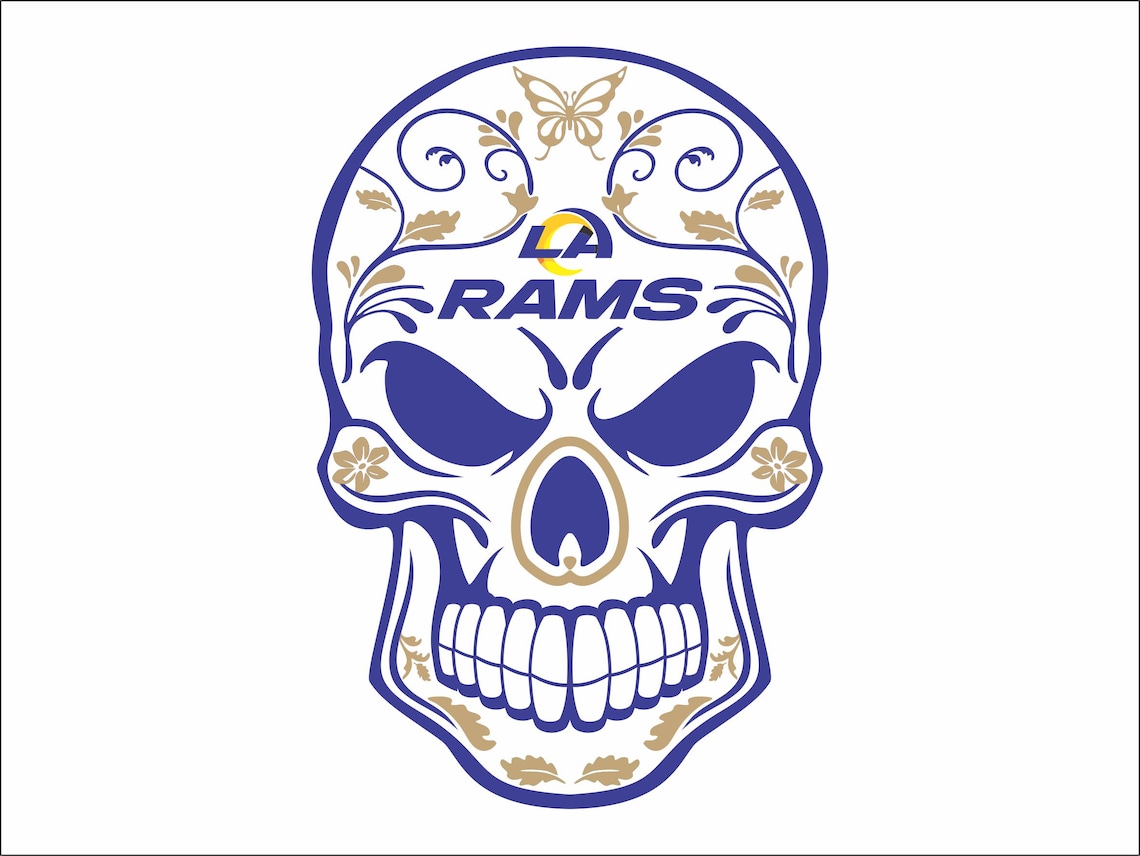 LOS ANGELES RAMS svg nfl football bundle clipart stencil | Etsy