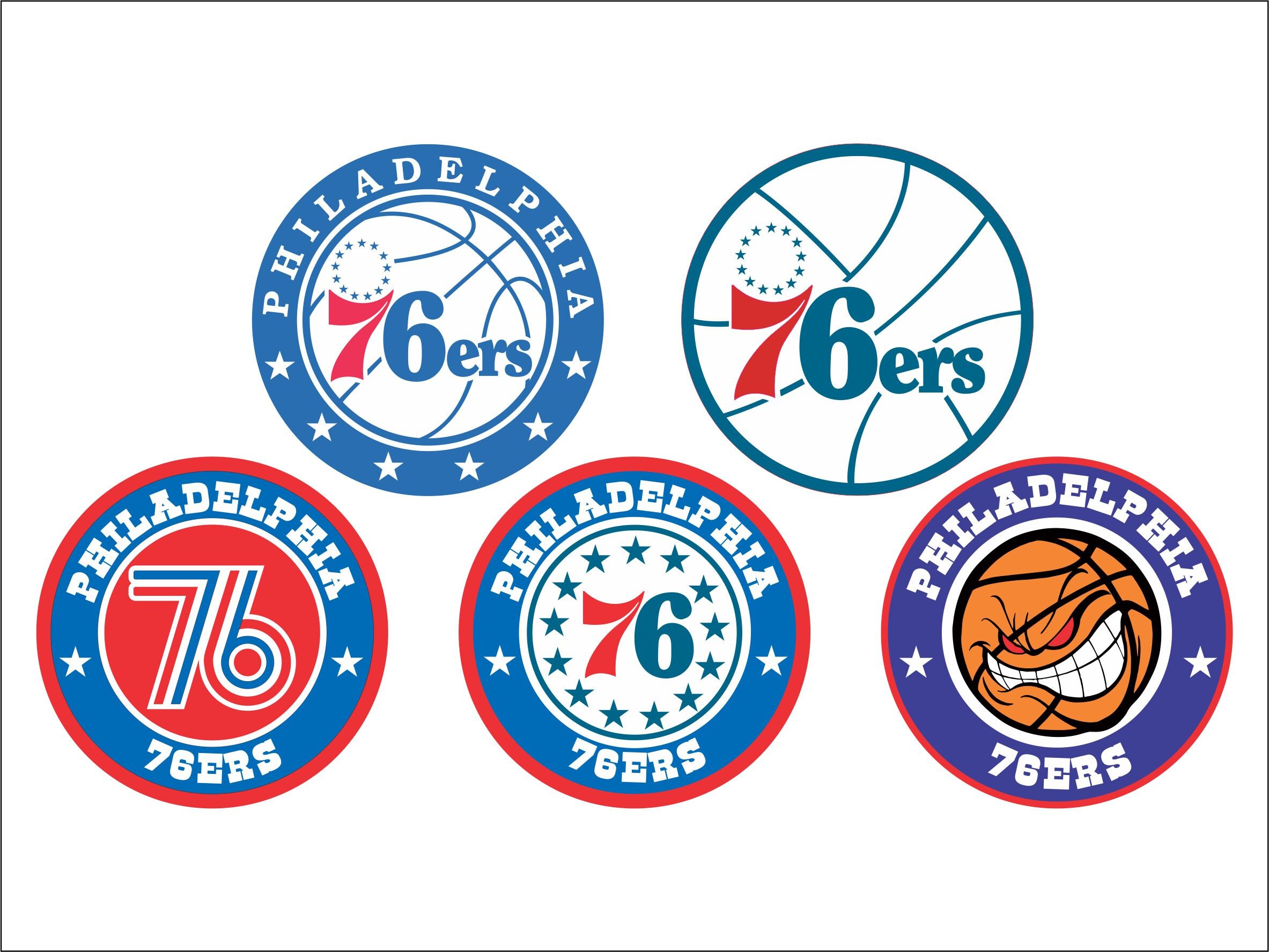 PHILADELPHIA SIXERS 76ERS svg nba basketball paquete clipart | Etsy
