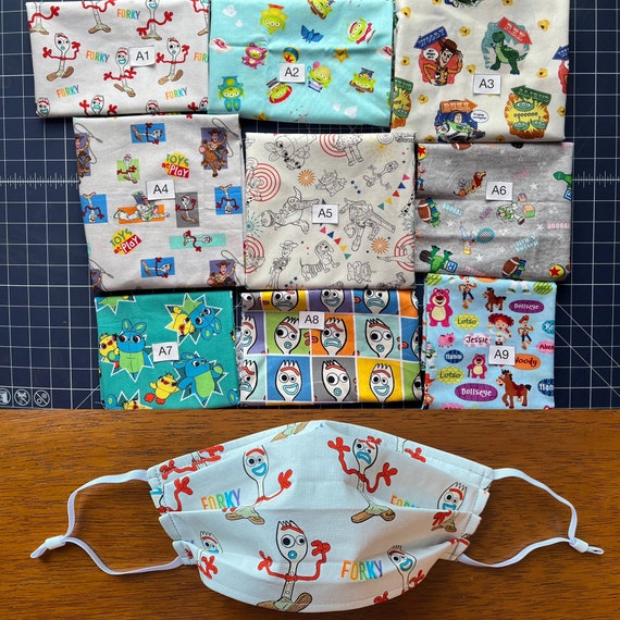 Face Mask Toy Story Disney/pixar 3 Layer Regular and - Etsy