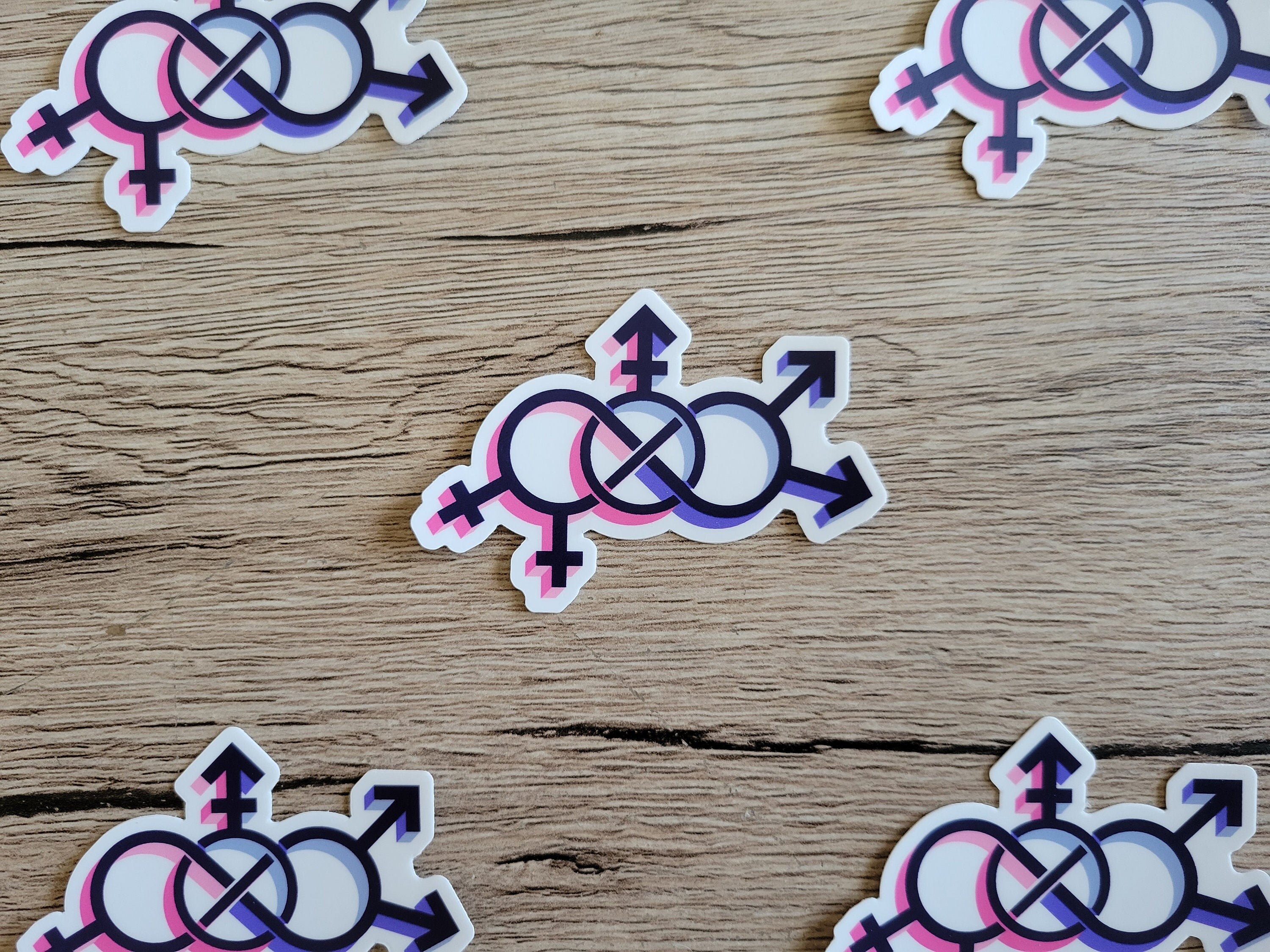 Omnisexual Pride Symbol Sticker Etsy