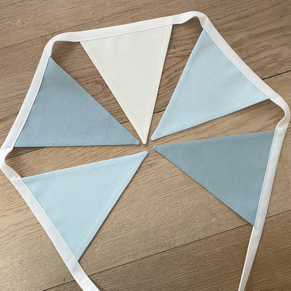 Pink Blue Bunting - Etsy