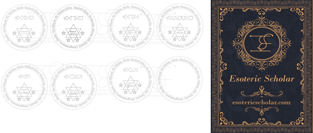 7 Planetary Talismans Template -digital Download - Etsy