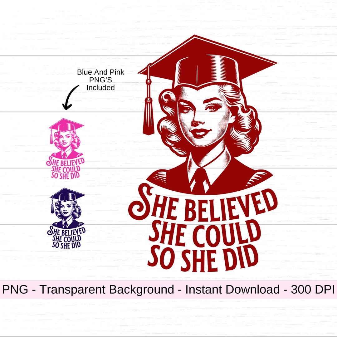 Graduation Clipart, Retro 1950s Housewife Clipart, Sublimation Png ...