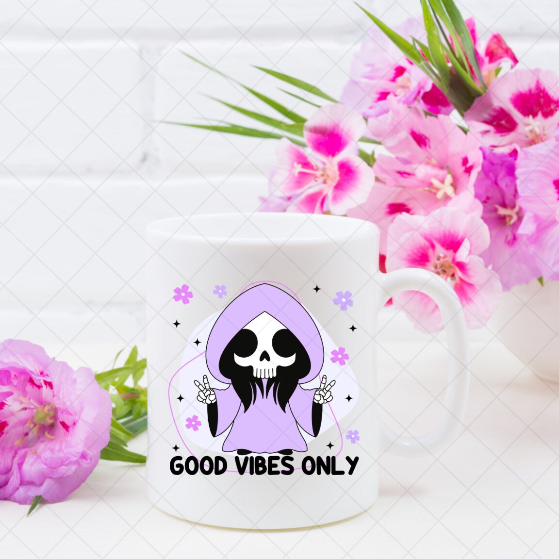 Hippie Grim Reaper Clipart, Funny 80’s Design, Sublimation Png, T-shirt ...