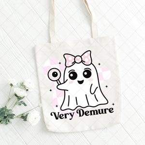 Demure Ghost PNG: Funny Kawaii Clipart for T-shirts (commercial Use ...
