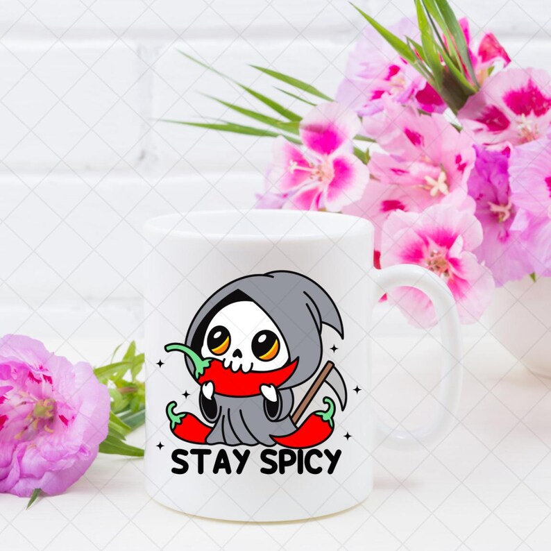 Grim Reaper Png, Stay Spicy Png, Sublimation Design, Gothic Halloween Png, Spooky Season Png ...