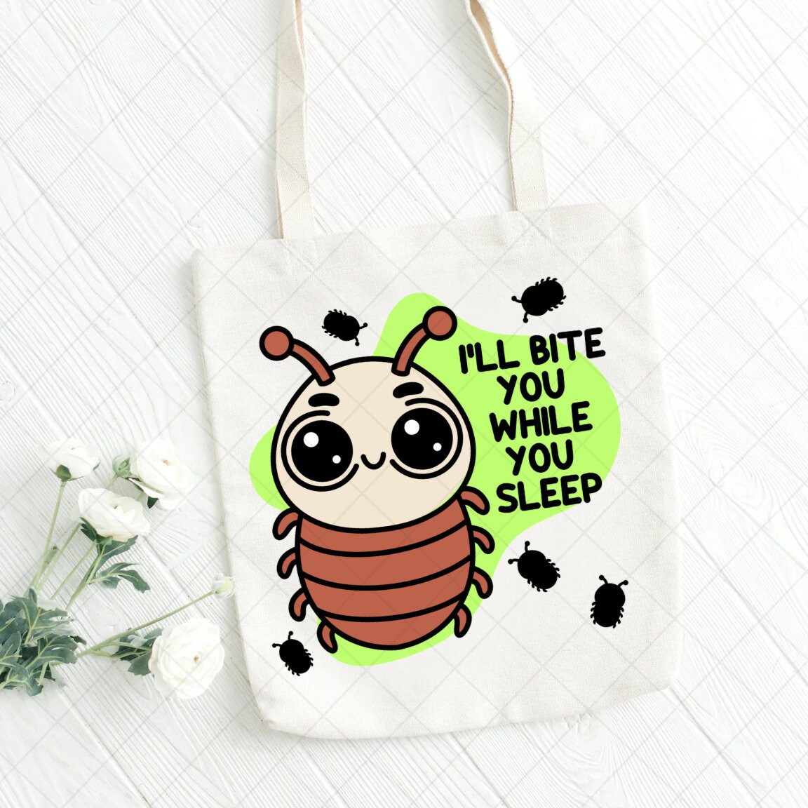 Bed Bug Clipart, Sarcastic Clipart, Happy Bug Png, Sublimation Png ...