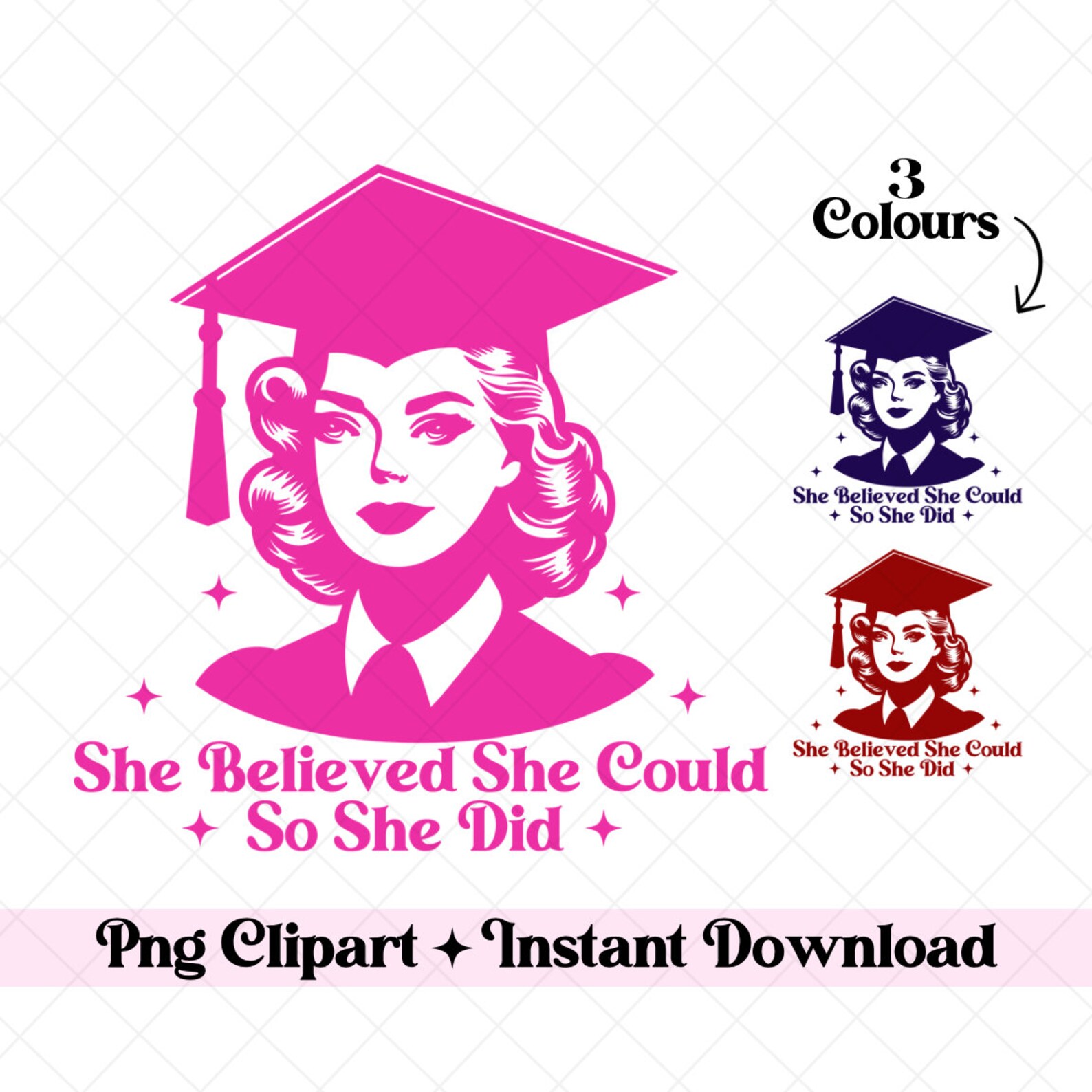 Graduation Clipart, Retro 1950’s Housewife Clipart, Sublimation Png ...