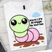 Worm Clipart, Positive Clipart, Happy Worm Png, Sublimation Png, Cute ...