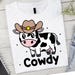 Cowdy Clipart, Funny Cow Design, Sublimation Png, T-shirt Designs ...