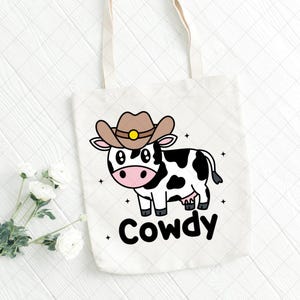 Cowdy Clipart, Funny Cow Design, Sublimation Png, T-shirt Designs ...
