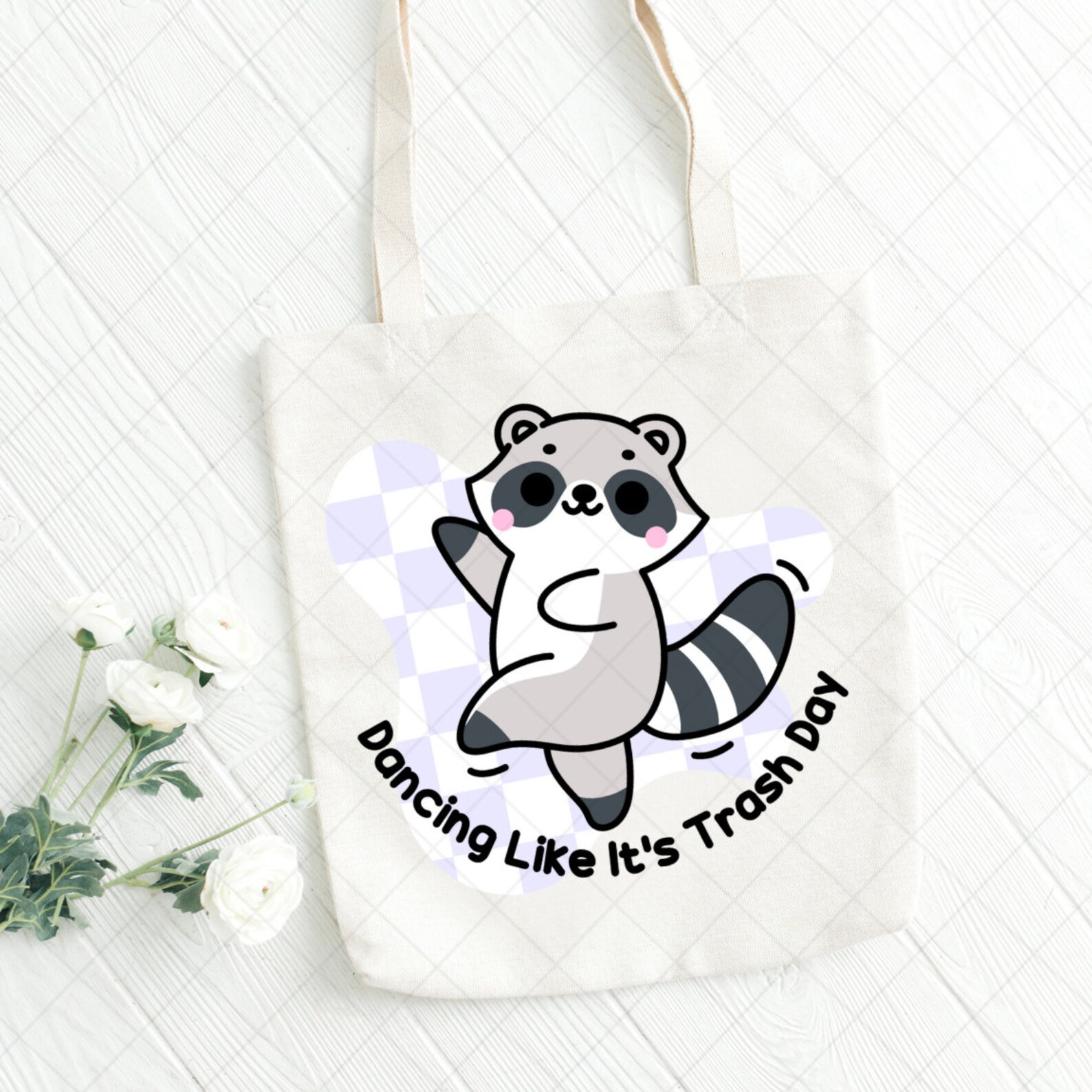 Dancing Raccoon PNG Clipart: Trash Day Sublimation Design (digital ...