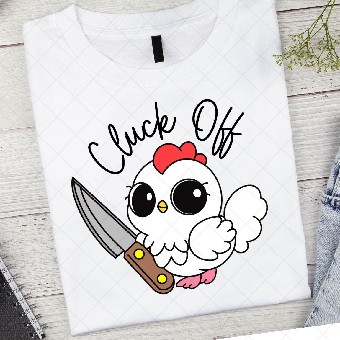 Cluck off Clipart, Funny Duck Design, Sublimation Png, T-shirt and Mug ...