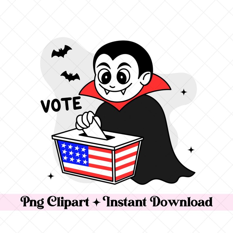 Vote Png, Funny Election 2024 Clipart, Vampire Png, Presidential ...