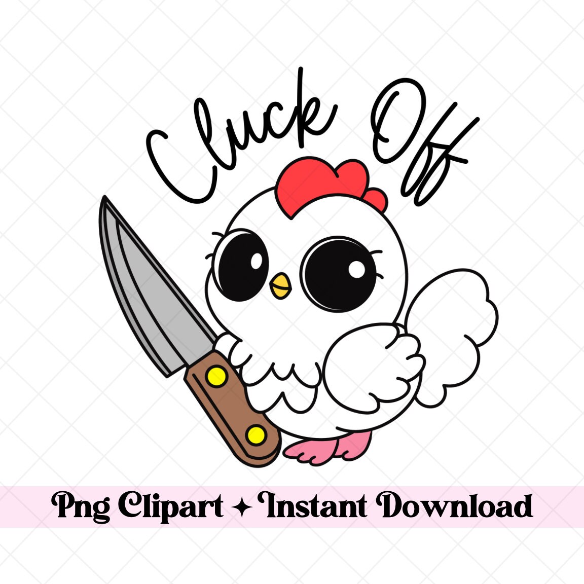 Cluck off Clipart, Funny Duck Design, Sublimation Png, T-shirt and Mug ...