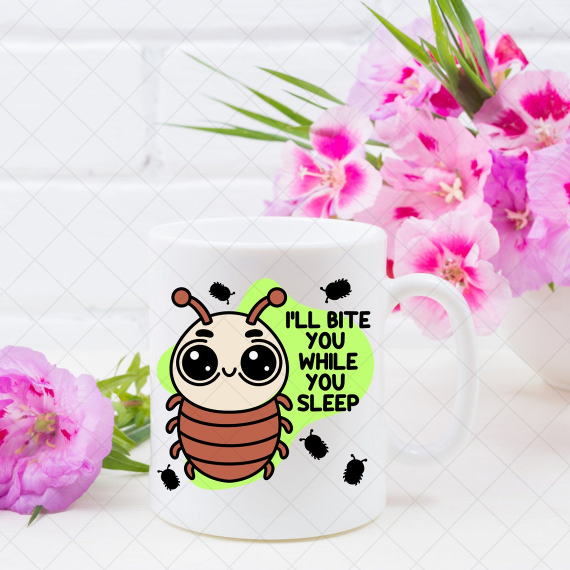 Bed Bug Clipart, Sarcastic Clipart, Happy Bug Png, Sublimation Png ...