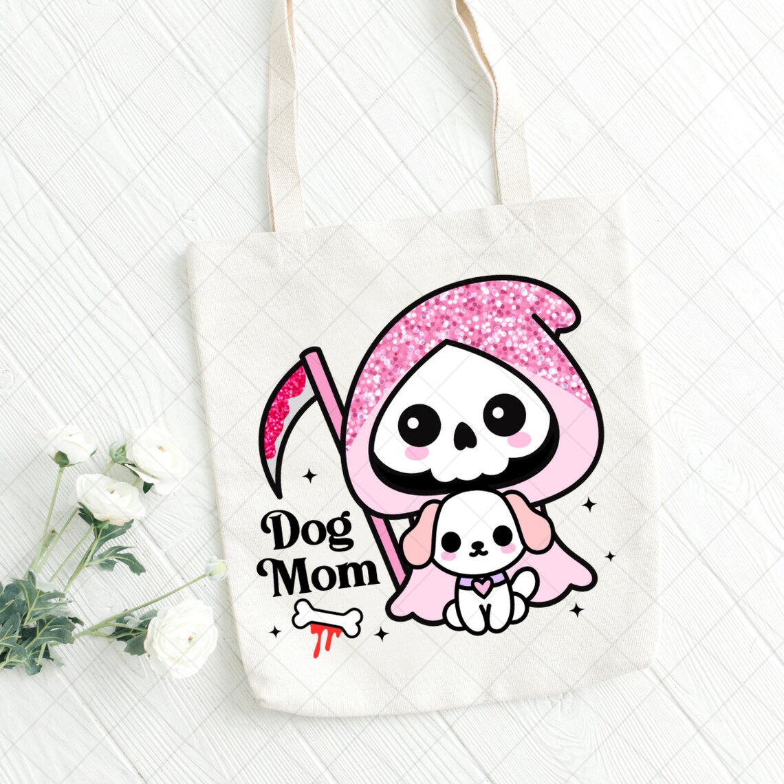 Dog Mom Png, Grim Reaper Clipart, Sublimation Png, T-shirt and Mug ...