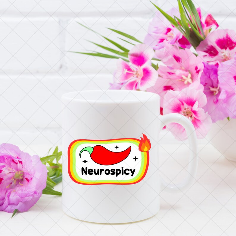 Neurospicy Clipart, Neurodivergent Clipart, Mental Health Png ...