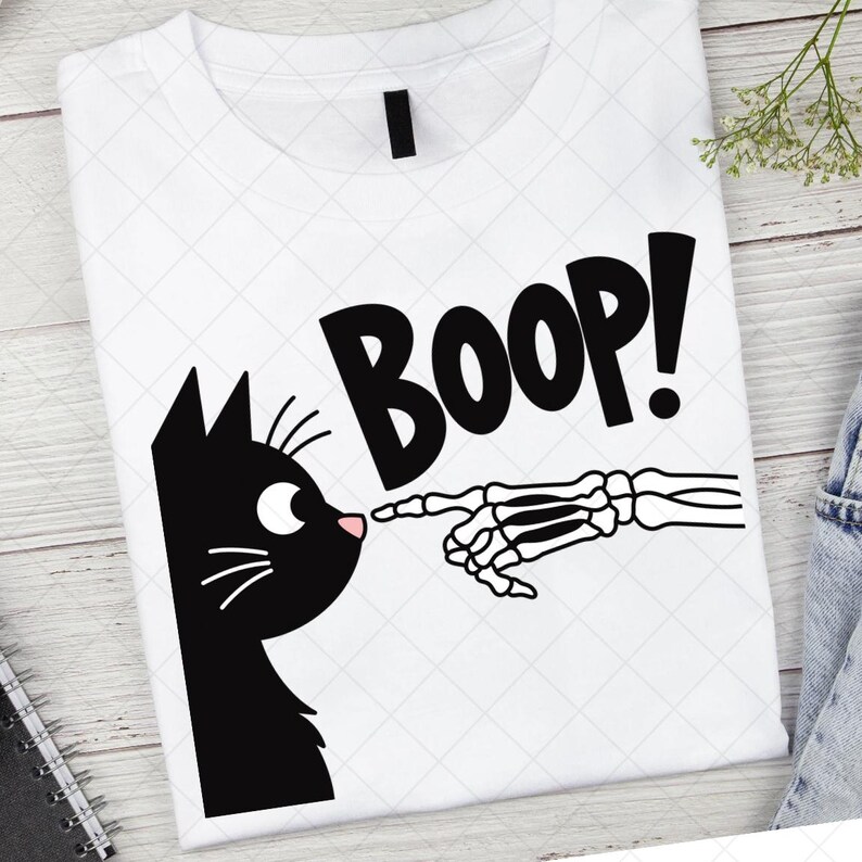 Funny Skeleton Boop Cat Halloween PNG Clipart (digital Download) - Etsy