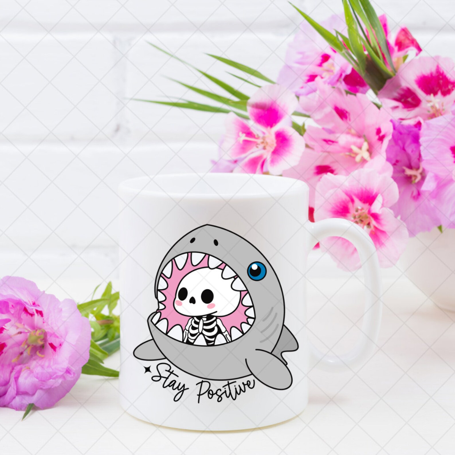 Stay Positive Skeleton Clipart, Funny Skeleton Design, Sublimation Png ...