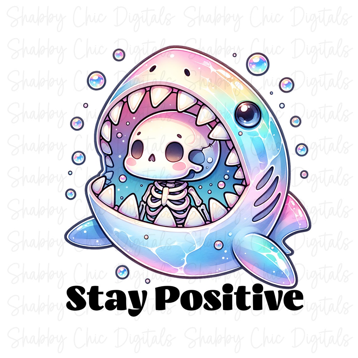 Stay Positive Skeleton Clipart, Funny Skeleton Design, Sublimation Png ...
