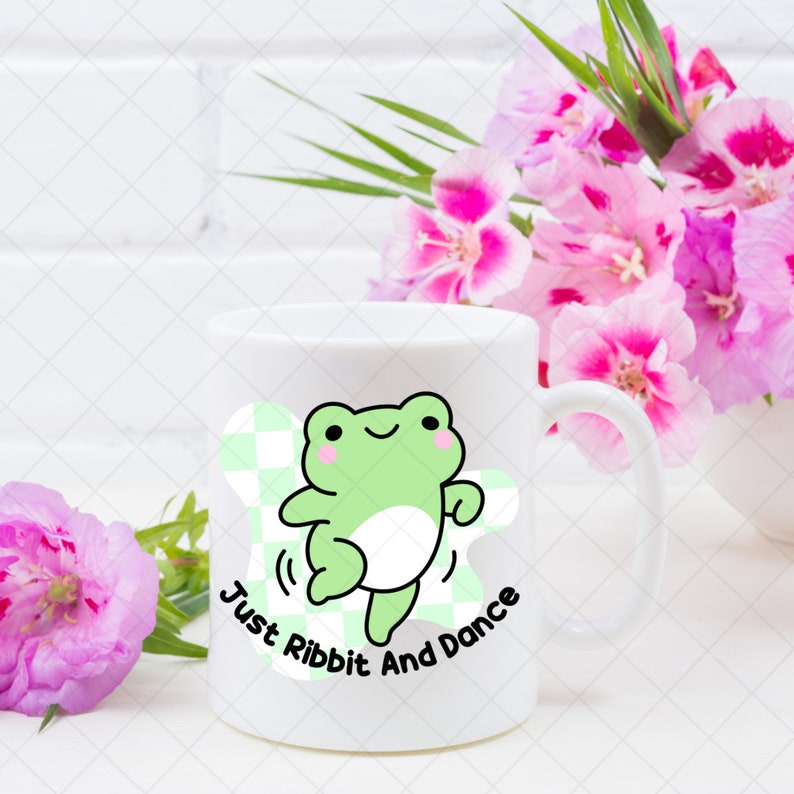 Frog Png, Just Ribbit and Dance, Sublimation Designs, Frog Clipart ...