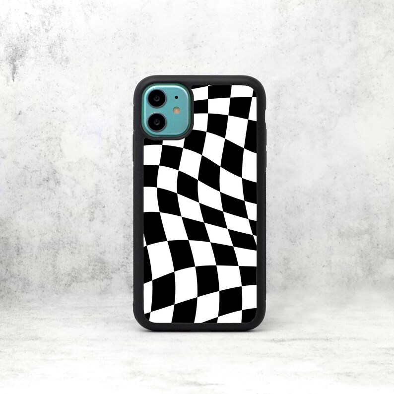 Wavy Checkered Checkerboard Checkers Phone Case/cover for - Etsy UK