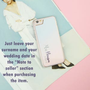 Mrs Wedding Bride Date Name Customised Personalised Phone Case Cover ...