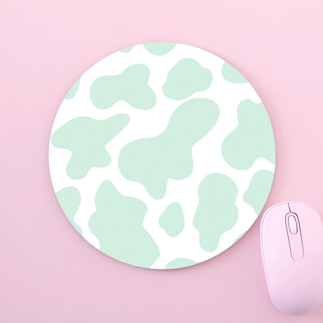 Pastel Cows Cow Spots Animal Print Pattern Custom Made Mouse Mat Pad ...