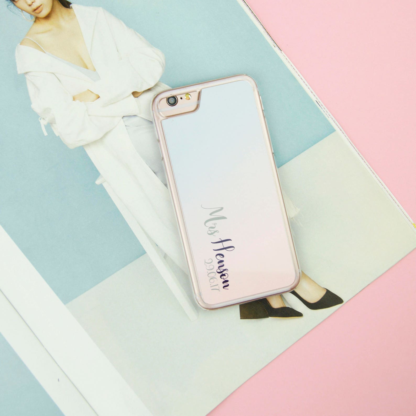 Mrs Wedding Bride Date Name Customised Personalised Phone Case - Etsy UK