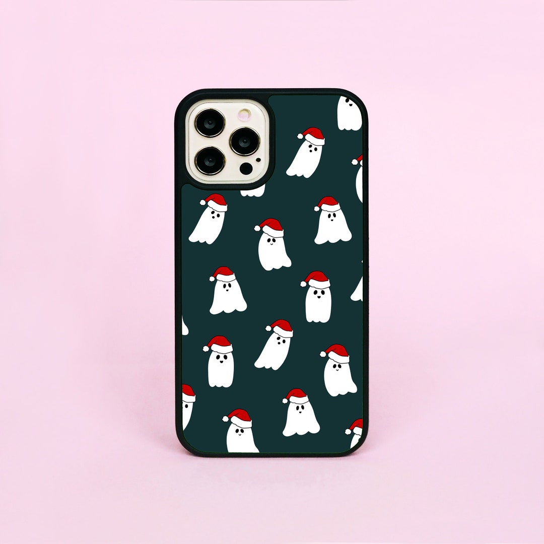 Ghosts in Christmas Hats Spooky Ghost Pattern Custom Phone Case/cover ...