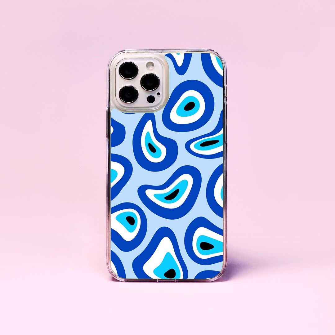Evil Eye Eyes Blue Abstract Pattern Custom Made Phone Case/cover for ...