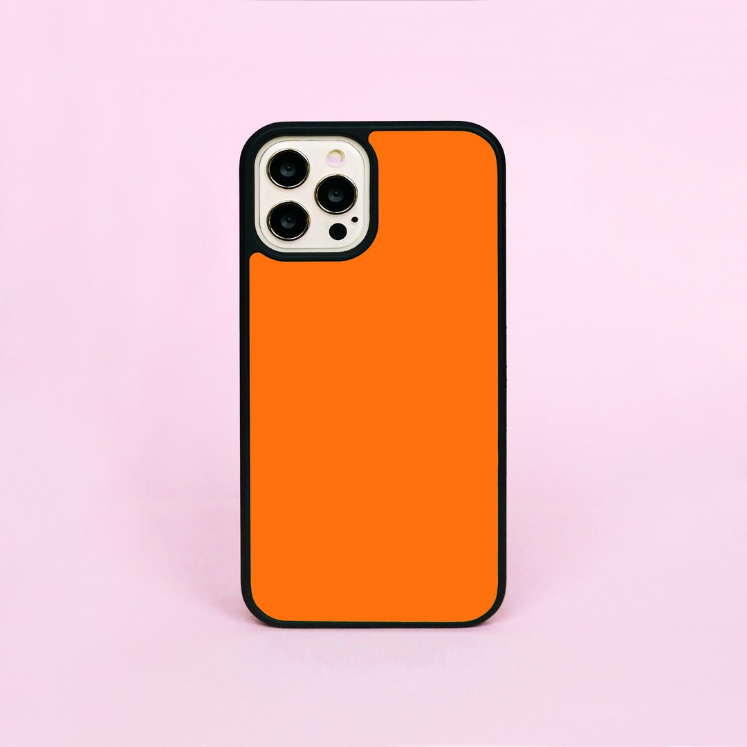 Orange Colour Burned Solid Bright Color Phone Plastic Case/cover for ...