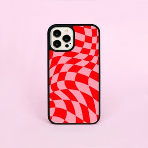 Wavy Checkered Checkerboard Checkers Phone Case/cover for iPhone 7 8 ...