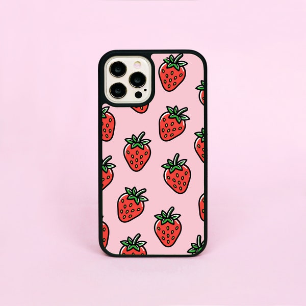 Strawberry Phone Case Personalized - Etsy