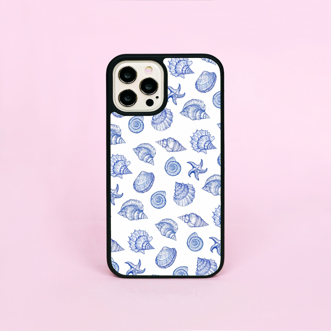 Sea Shells Blue Shell Aesthetic Pattern Phone Case/cover for iPhone 7 ...