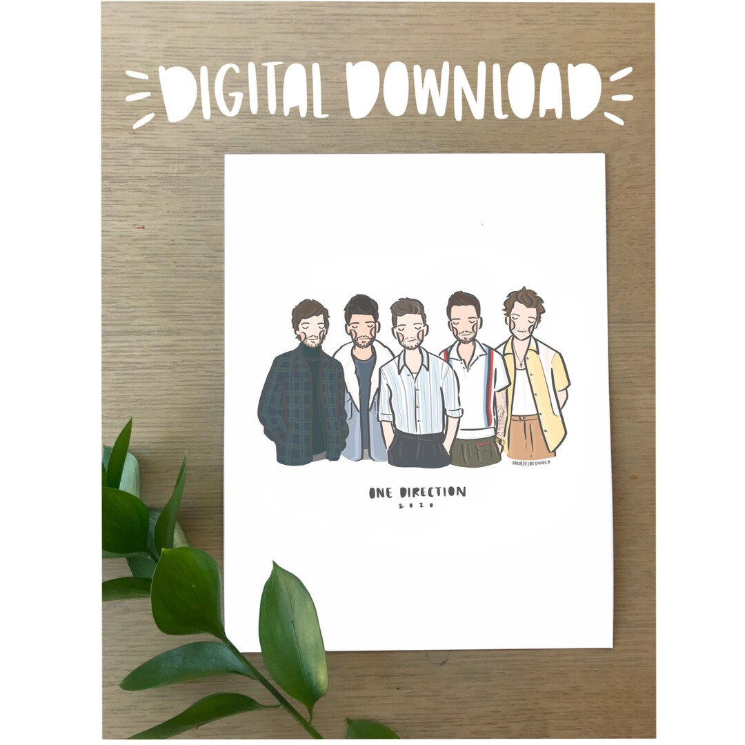 One Direction 2020 Illustration Print Printable - Etsy