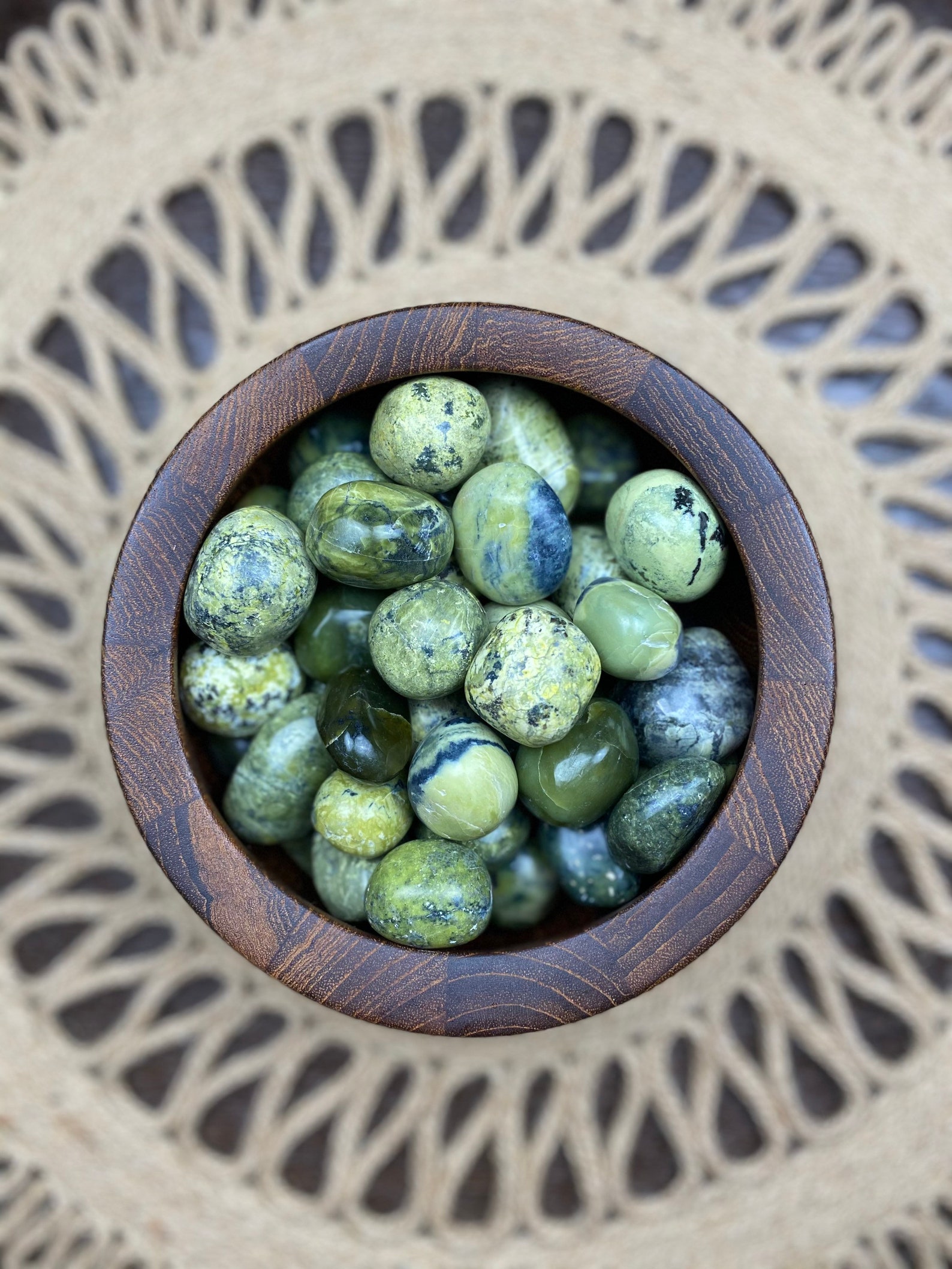 Serpentine Tumbled Stone Kundalini Stone Polished Pocket - Etsy